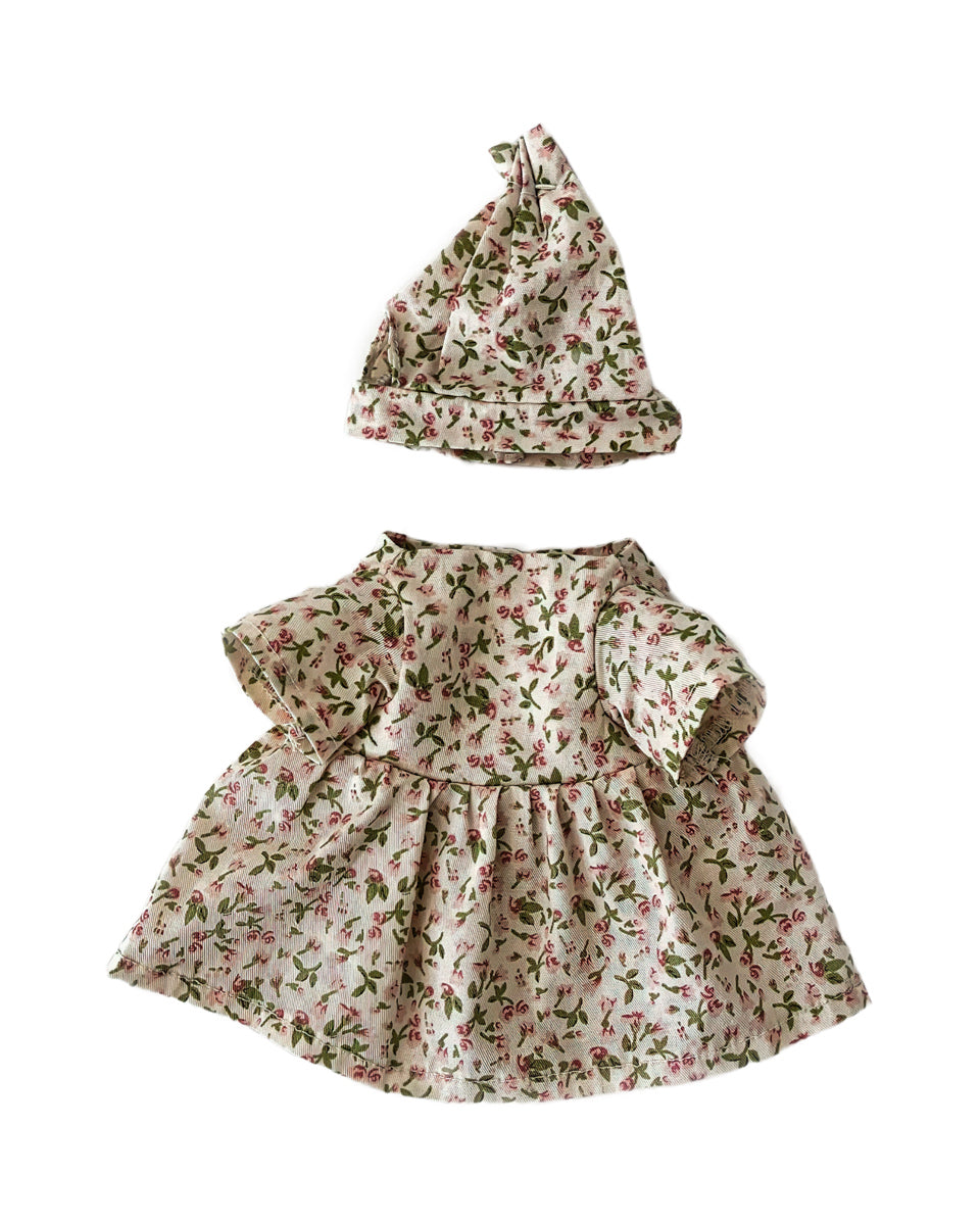 Mini Plushie Clothes | Floral PJs - The Misfit Toy Company
